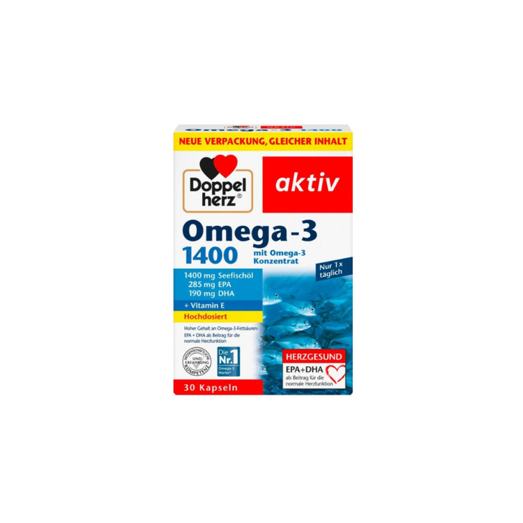 DOPPELHERZ OMEGA-3 1400 MG KAPSULE | Pharmanova